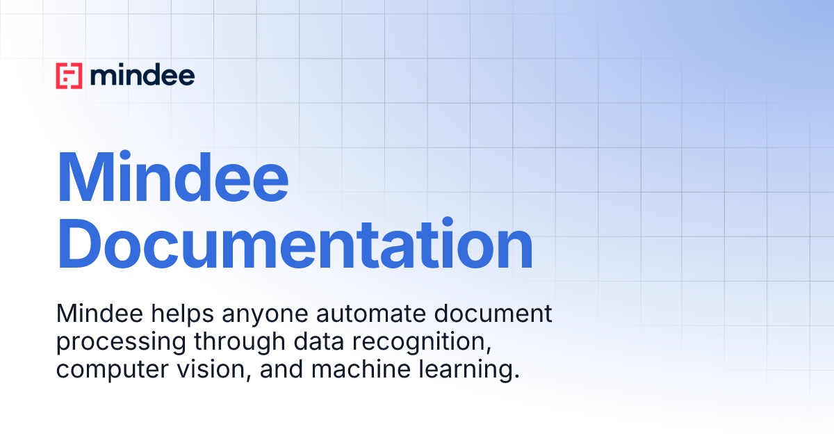 Mindee Documentation | Mindee