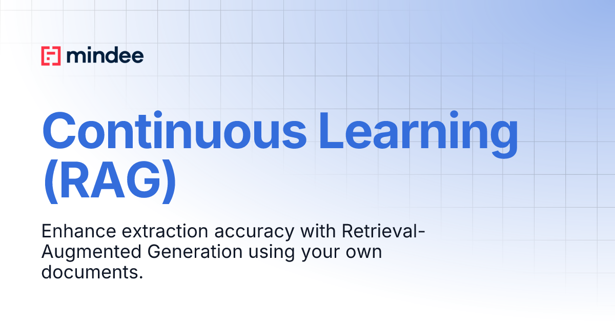 Continuous Learning (RAG) | Mindee
