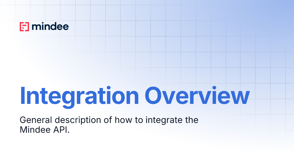 Integration Overview | Mindee