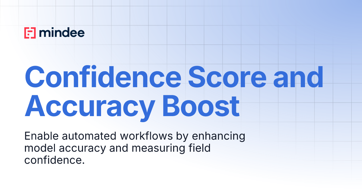 Confidence Score and Accuracy Boost | Mindee
